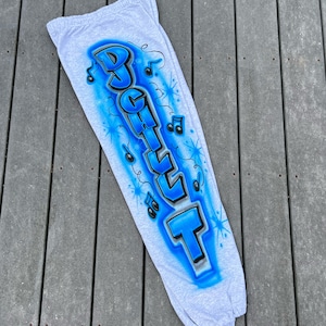 Custom Sweatpants Airbrushed With Your Name - Etsy