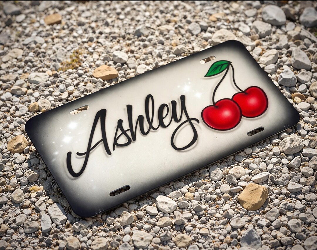 Custom Airbrush License Plate: Personalized Car Tag, Wall Art - Etsy