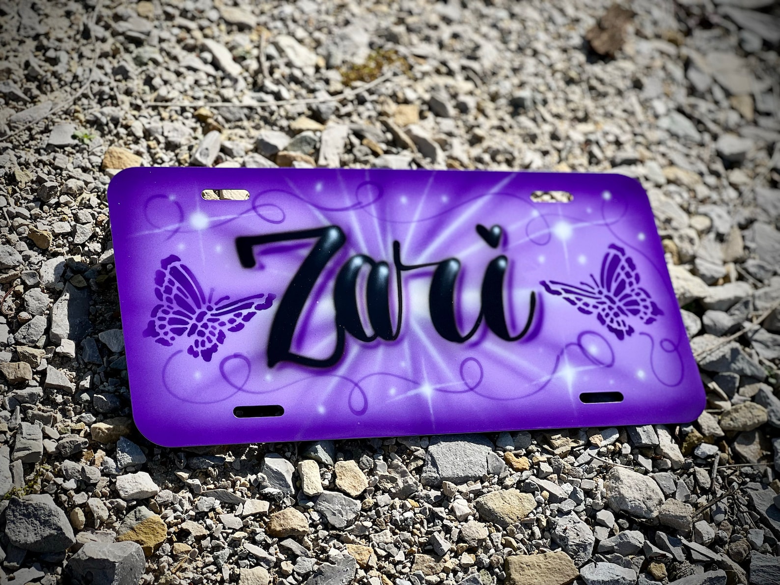 Custom Airbrush License Plate: Personalized Car Tag - Etsy