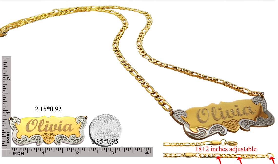 Personalized Gold Name Necklace Custom Name Necklace Sister | Etsy