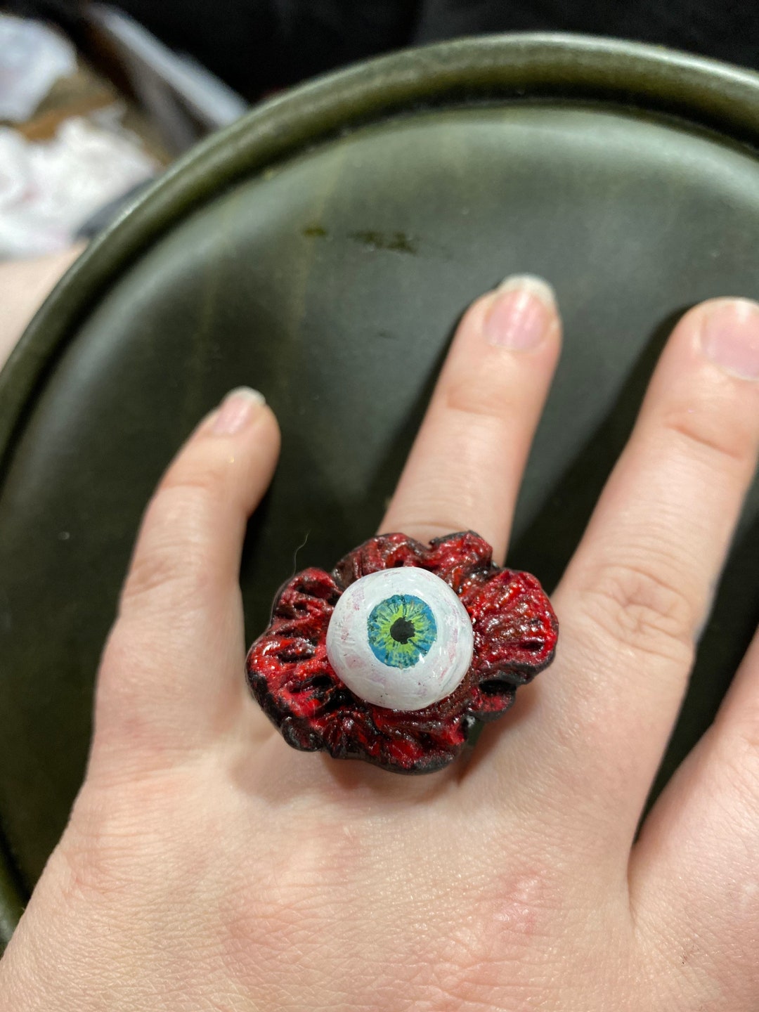 A Clockwork Orange - Red Kroovy Eyeball Rings - Etsy