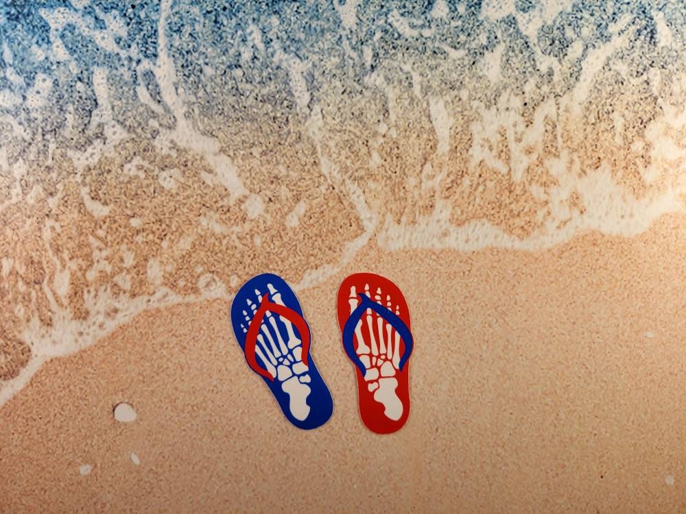 Skeleton Flip Flop Xray Marker Set - Etsy