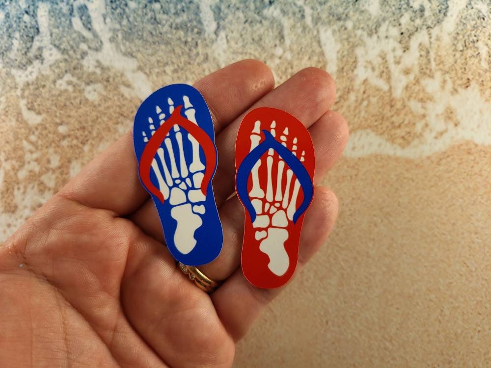 Skeleton Flip Flop Xray Marker Set - Etsy