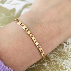 Stack Bracelet, Whisper Braceletgold Filled Bracelet, Chunky Paperclip Bracelet, Gold Chain ...