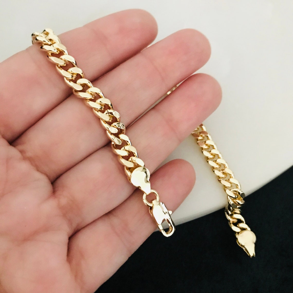 Thick Chain Anklet 18K Gold Filled Curb Link Anklet Gold - Etsy