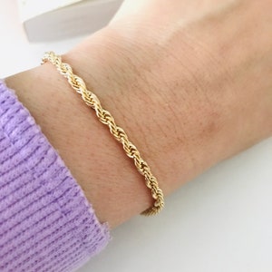 Stack Bracelet, Whisper Braceletgold Filled Bracelet, Chunky Paperclip Bracelet, Gold Chain ...