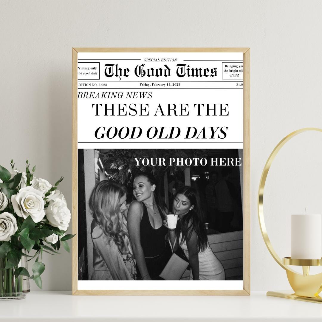 DIGITAL - Custom Newspaper Print!!! - Etsy