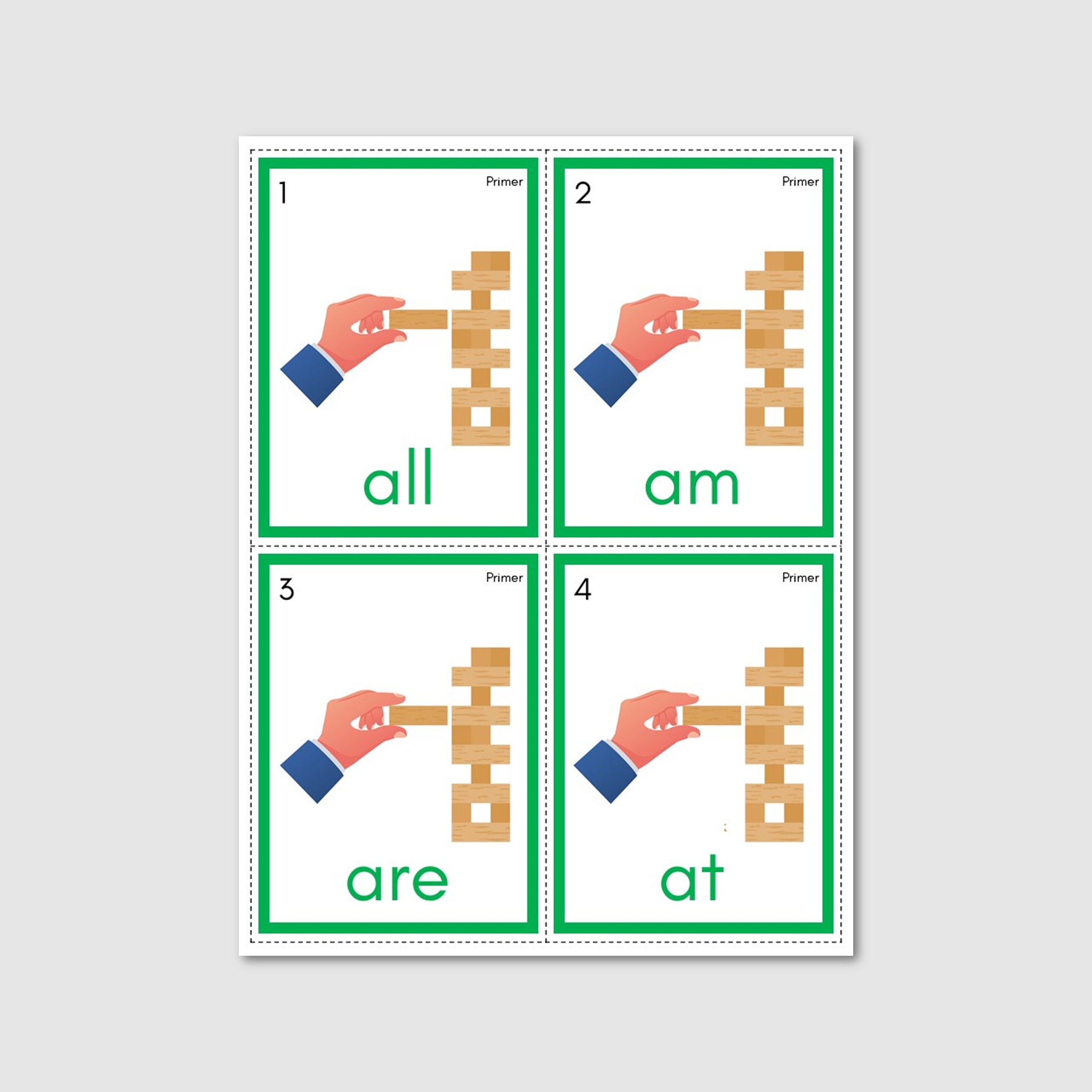 Dolch Primer Sight Word Bingo Flashcards Dominoes UNO - Etsy