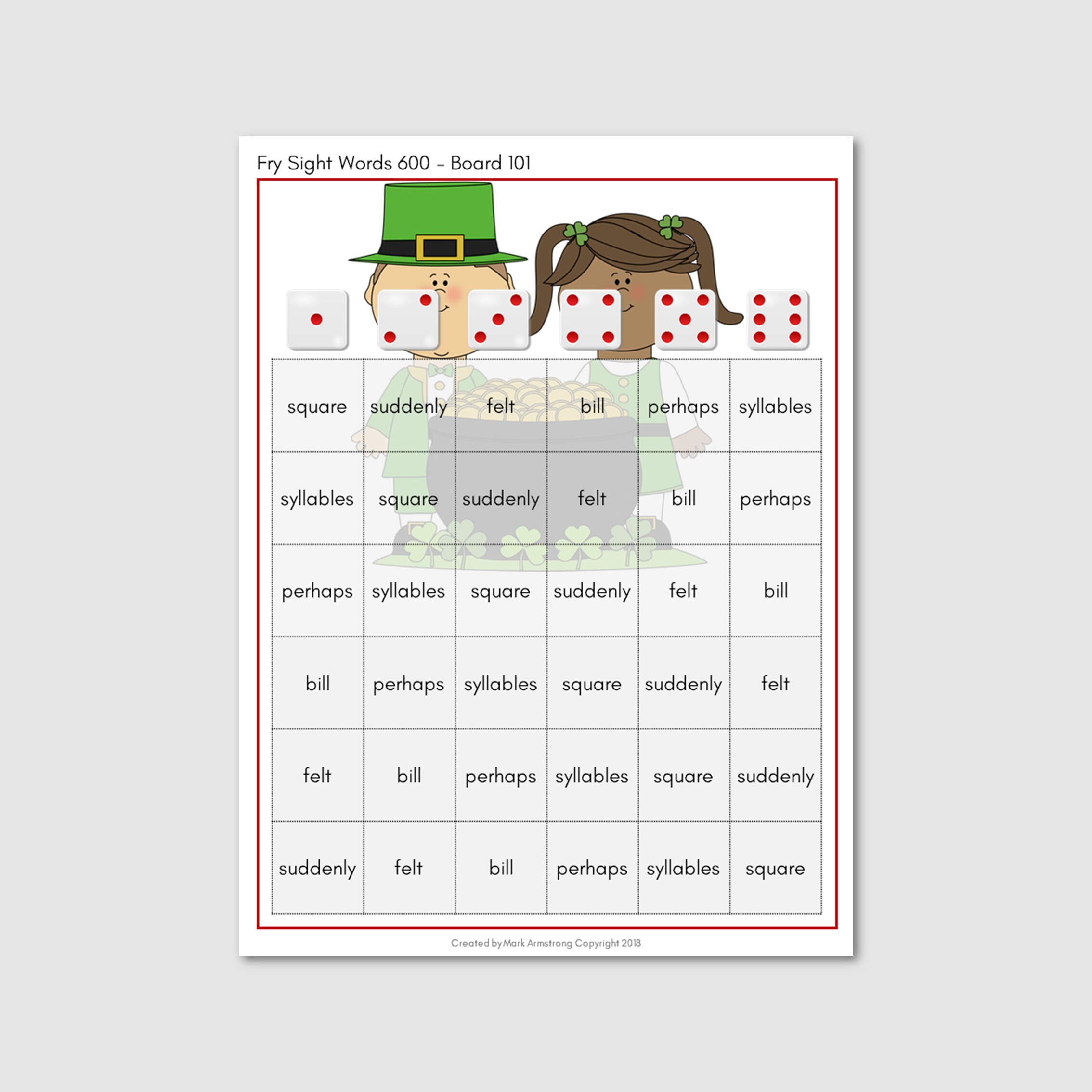 Fry 600 Sight Word Bingo, Flashcards, Dominoes, UNO, Jenga, Checkers ...