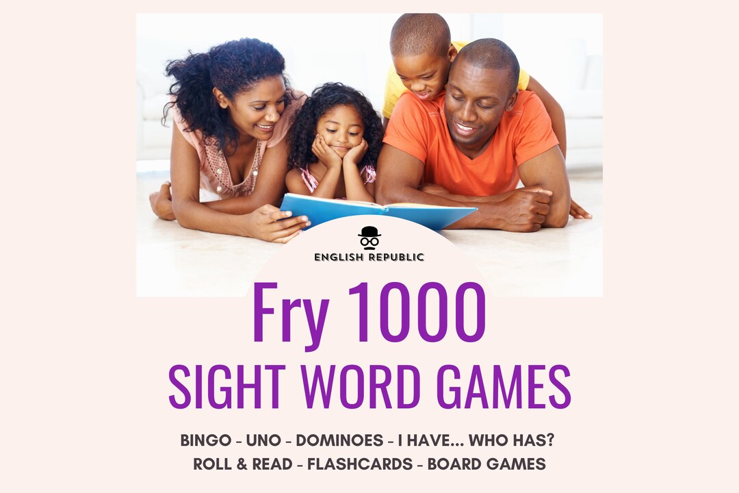 Fry 1000 (10th Hundred) Sight Word Bingo, Flashcards, Dominoes, UNO ...