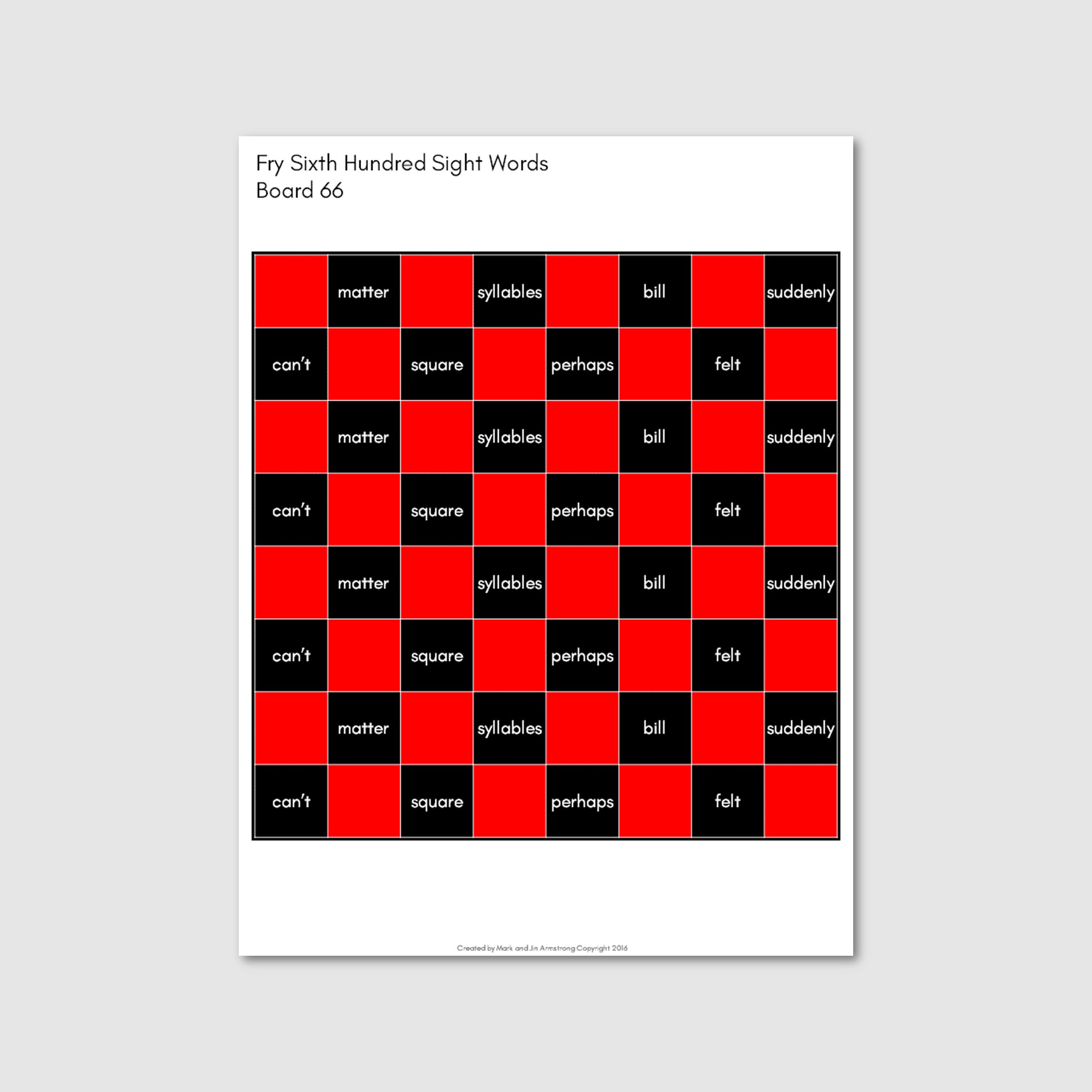 Fry 600 Sight Word Bingo, Flashcards, Dominoes, UNO, Jenga, Checkers ...