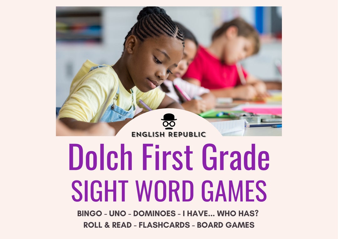 Dolch First Grade Sight Word Bingo, Flashcards, Dominoes, UNO, Jenga ...
