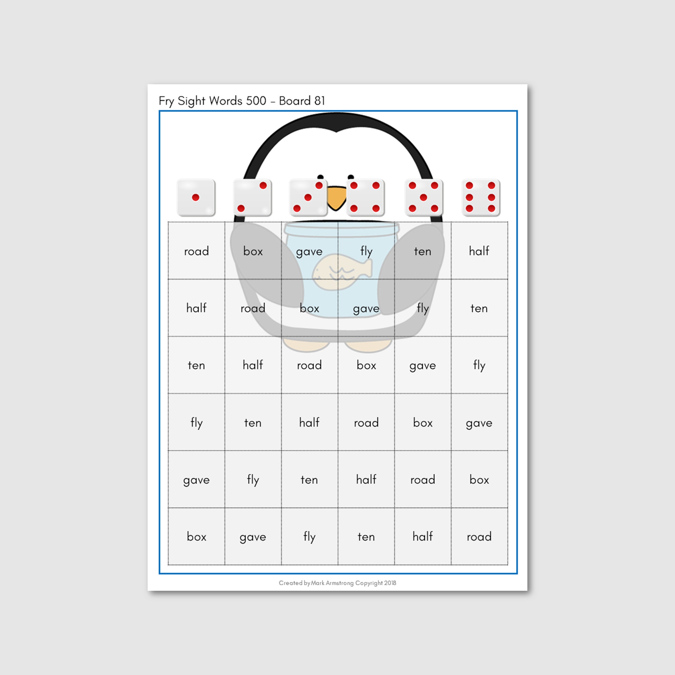 Fry 500 Sight Word Bingo Flashcards Dominoes UNO Jenga - Etsy