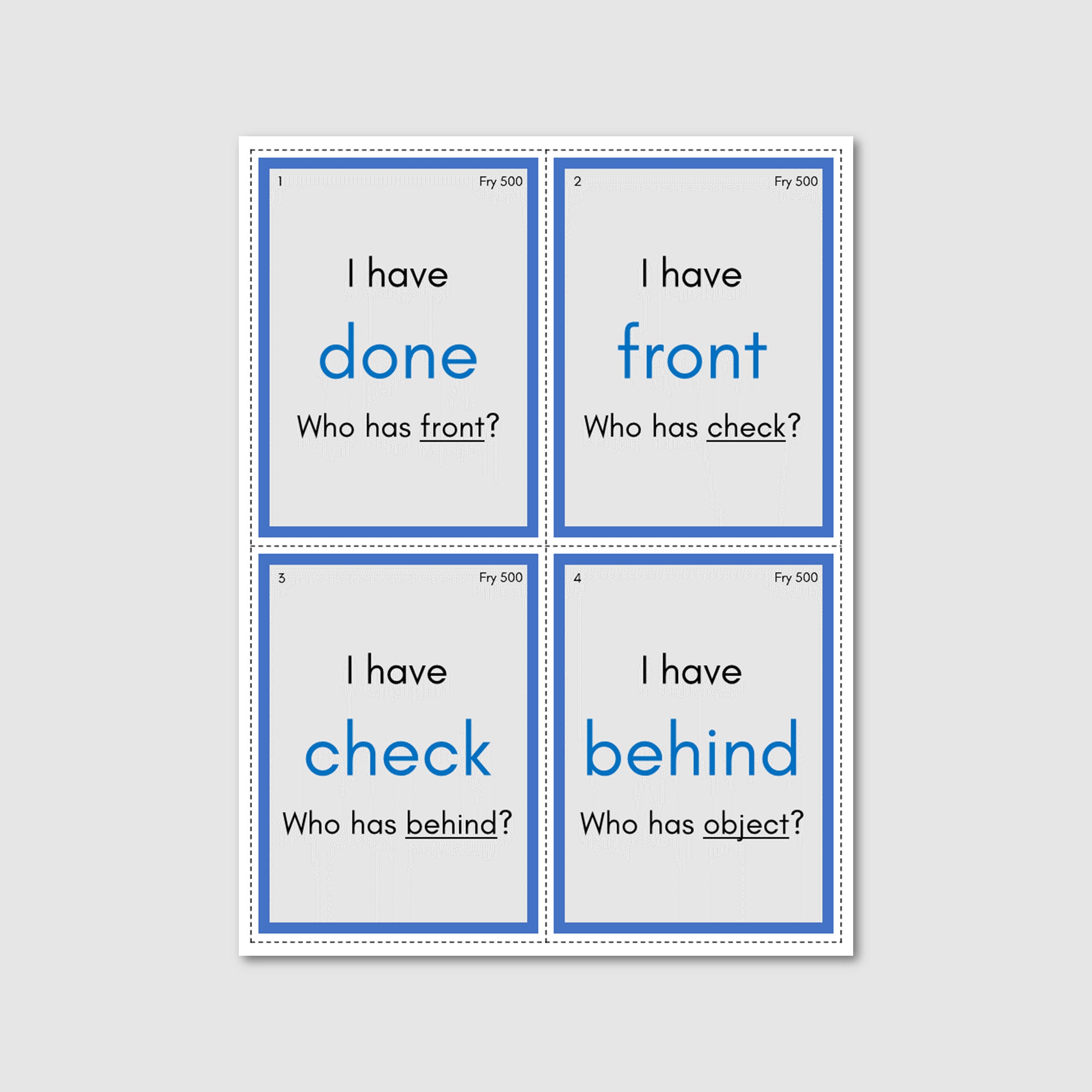 Fry 500 Sight Word Bingo Flashcards Dominoes UNO Jenga - Etsy