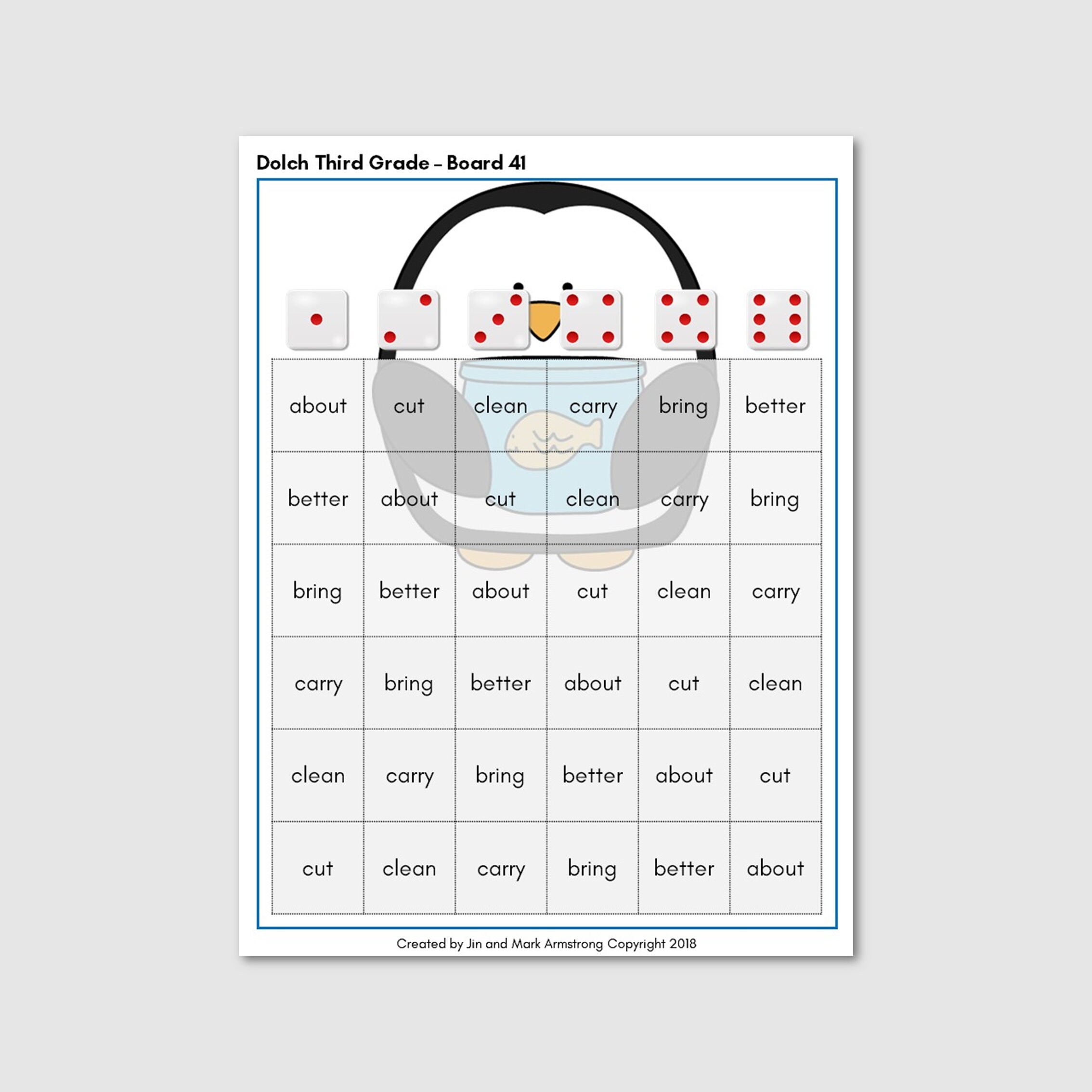 Dolch Third Grade Sight Word Bingo, Flashcards, Dominoes, UNO, Jenga ...