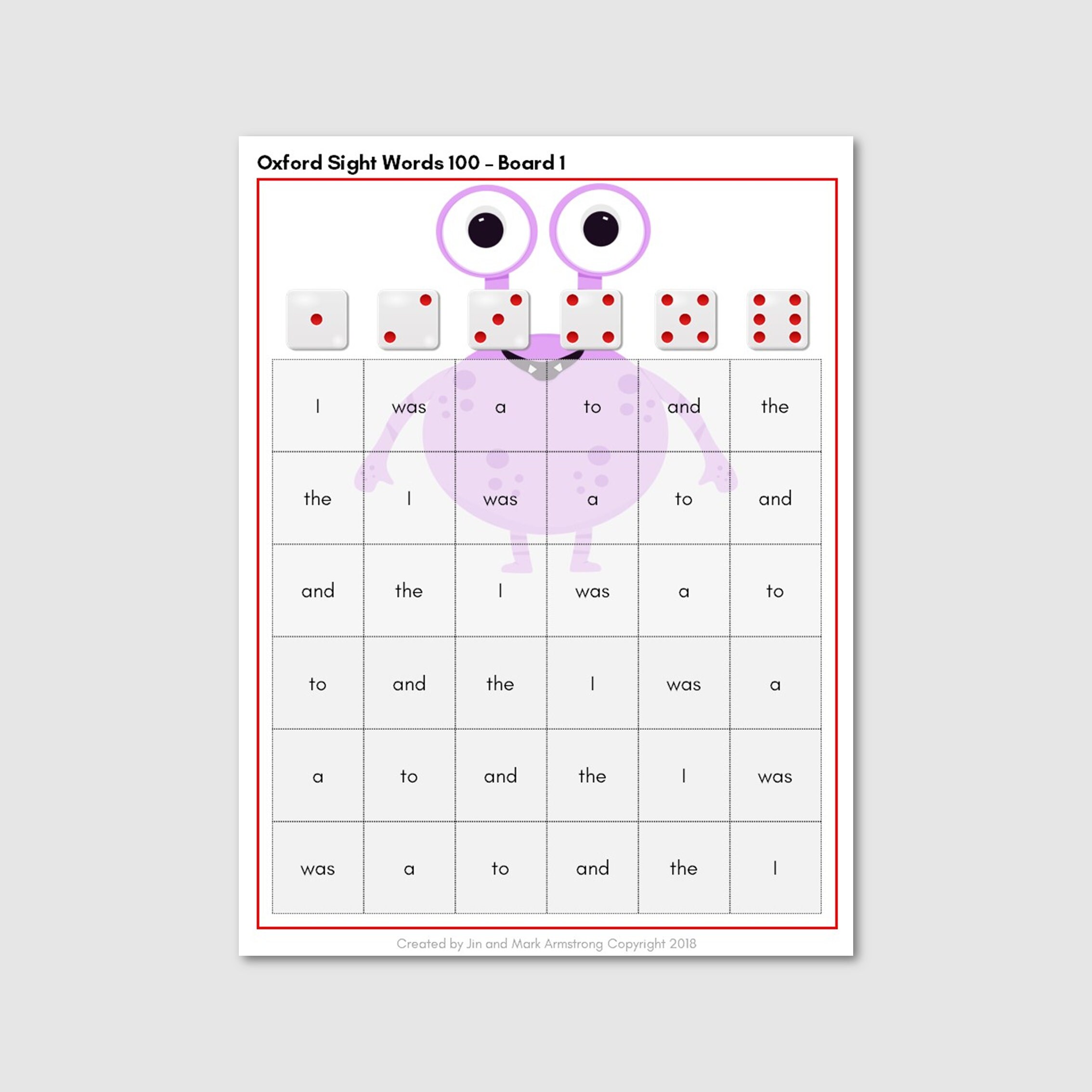 Oxford 100 Sight Word Bingo Flashcards Dominoes UNO Jenga - Etsy
