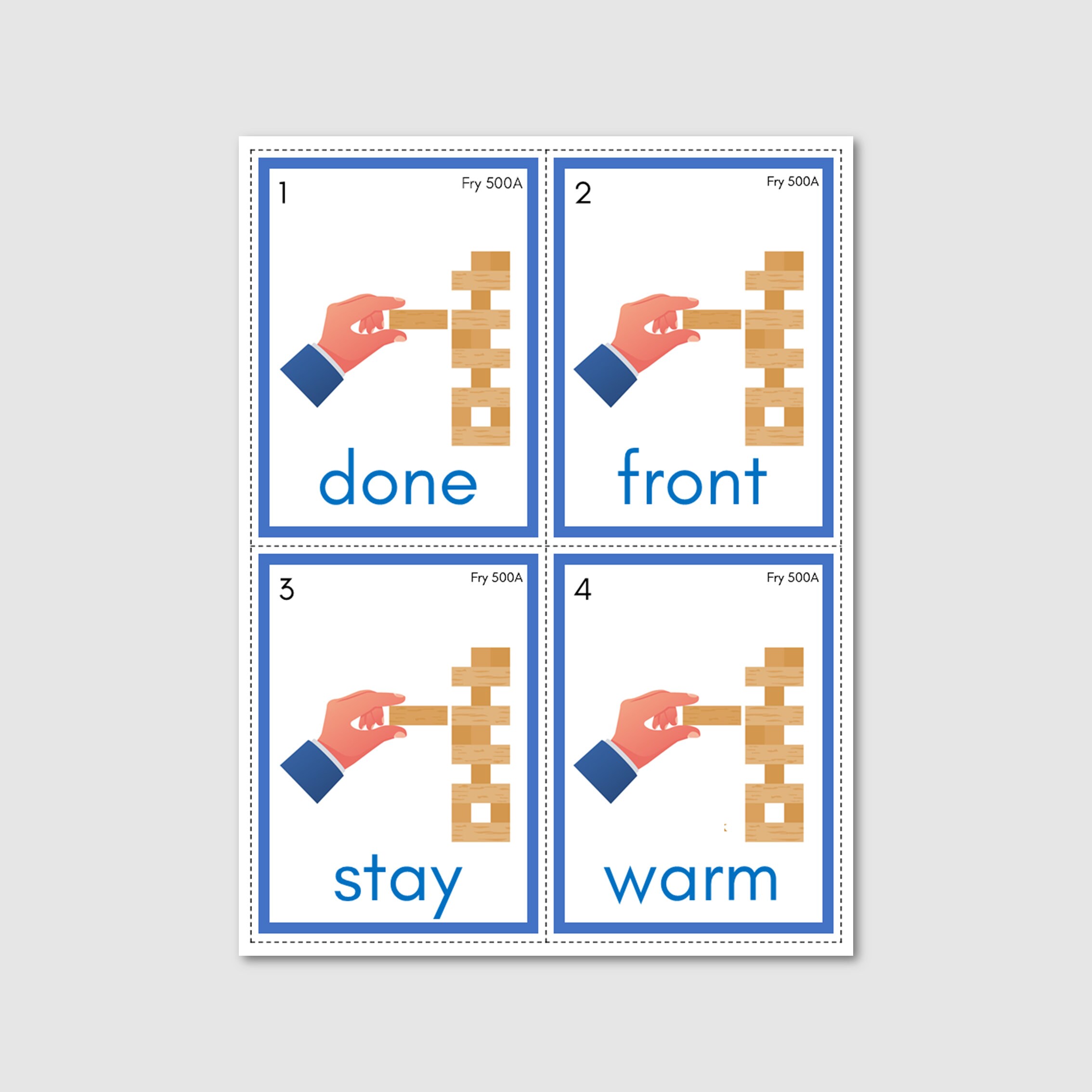 Fry 500 Sight Word Bingo Flashcards Dominoes UNO Jenga - Etsy