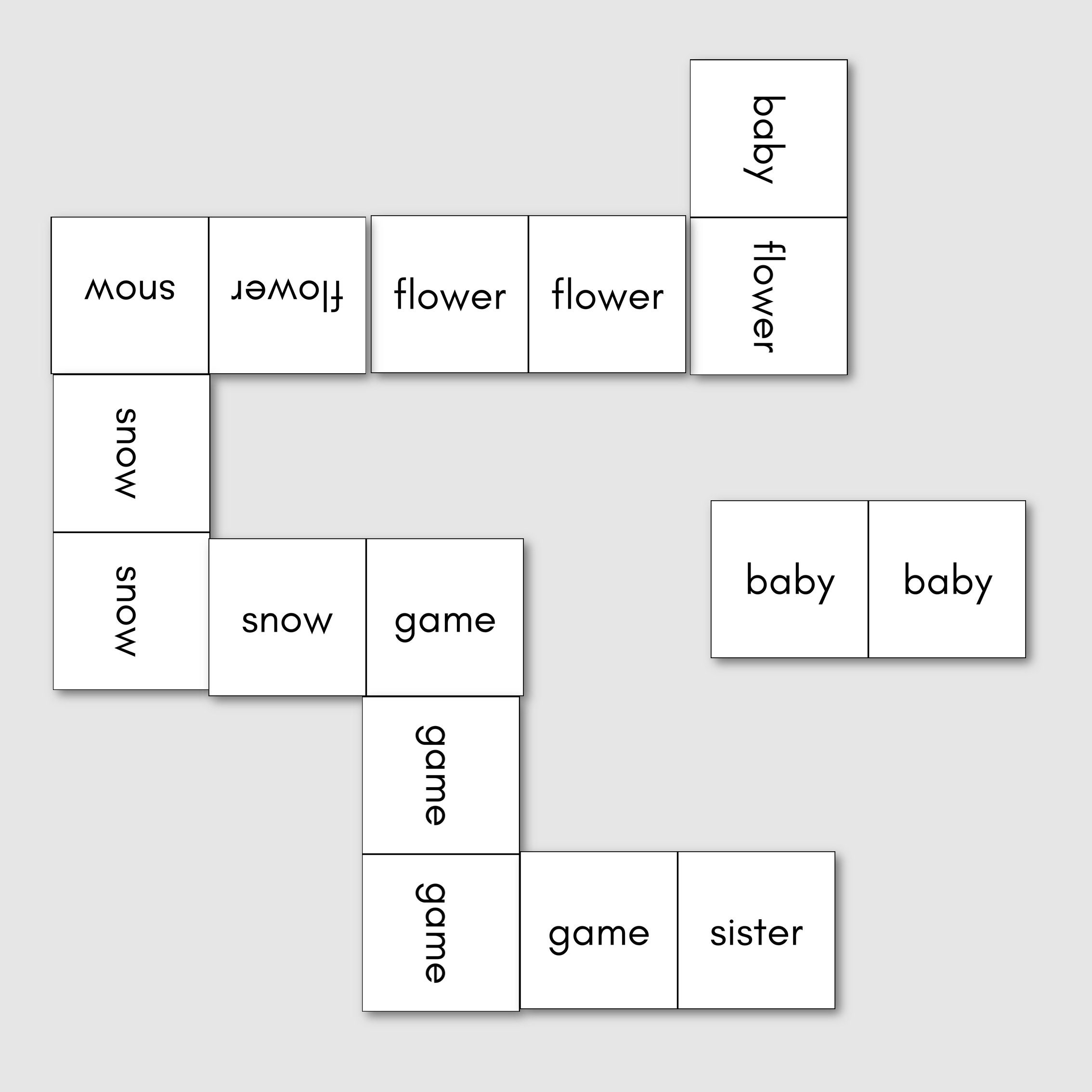 Dolch Nouns Sight Word Bingo, Flashcards, Dominoes, UNO, Jenga ...