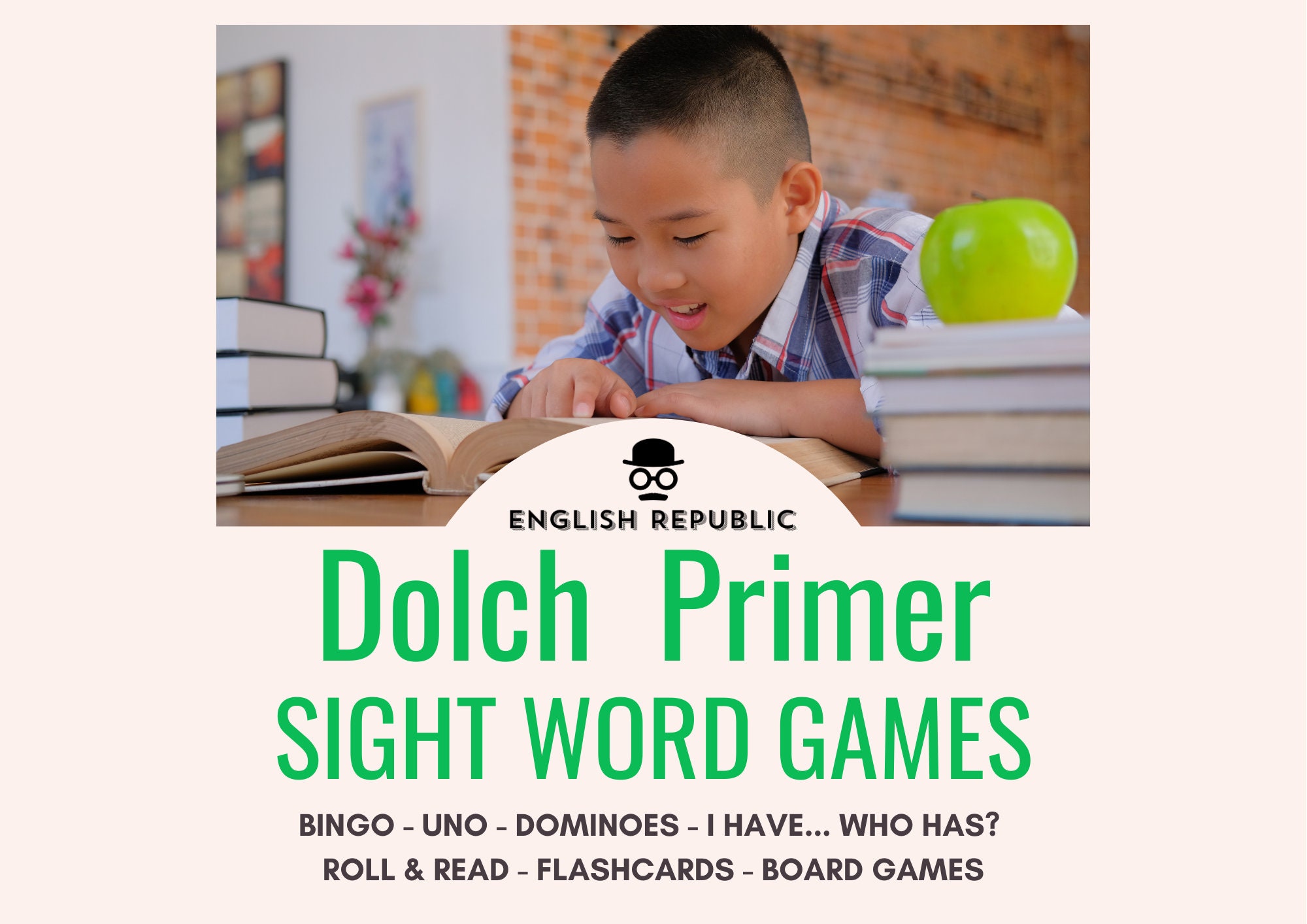 Dolch Primer Sight Word Bingo Flashcards Dominoes UNO - Etsy