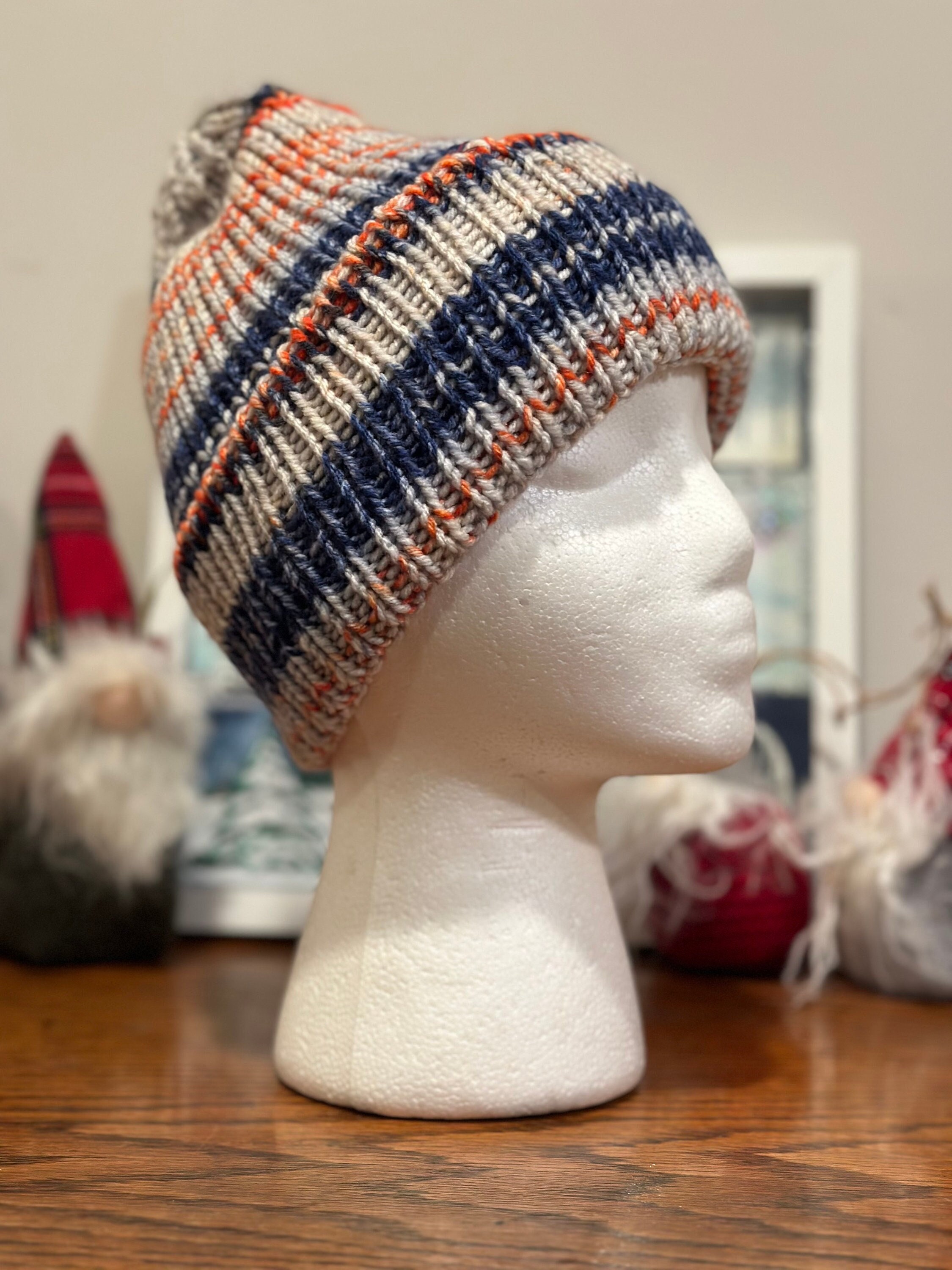 Adult Single Rib Hat With Folded Brim - Etsy