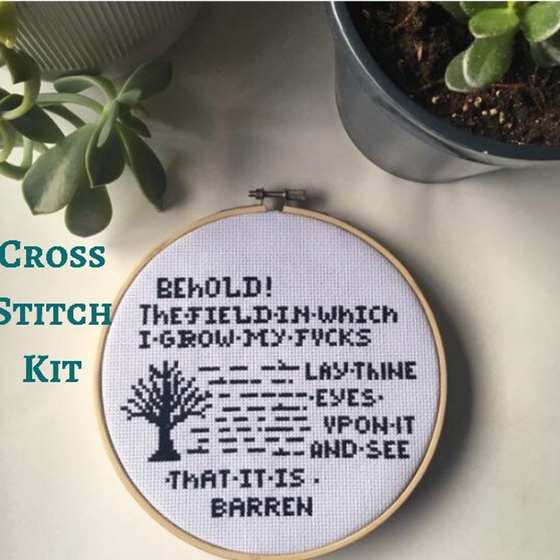 Rude Cross Stitch - Etsy