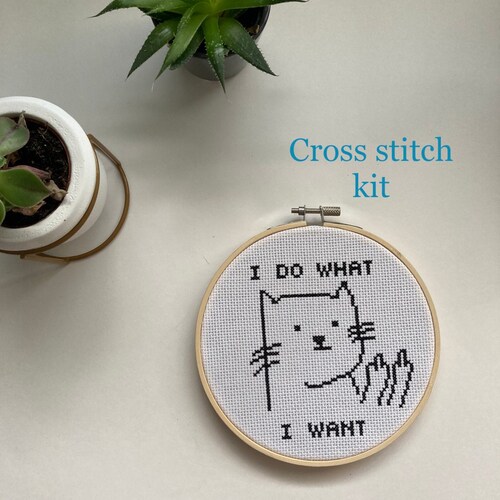 Do What I Want Rude Cat Middle Finger Funny Easy - Etsy