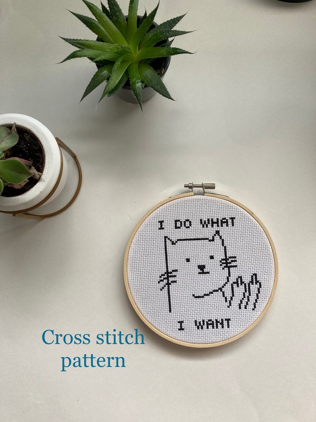 Do What I Want - Rude Cat - Funny Cross Stitch - Cute - Cross Stitch ...