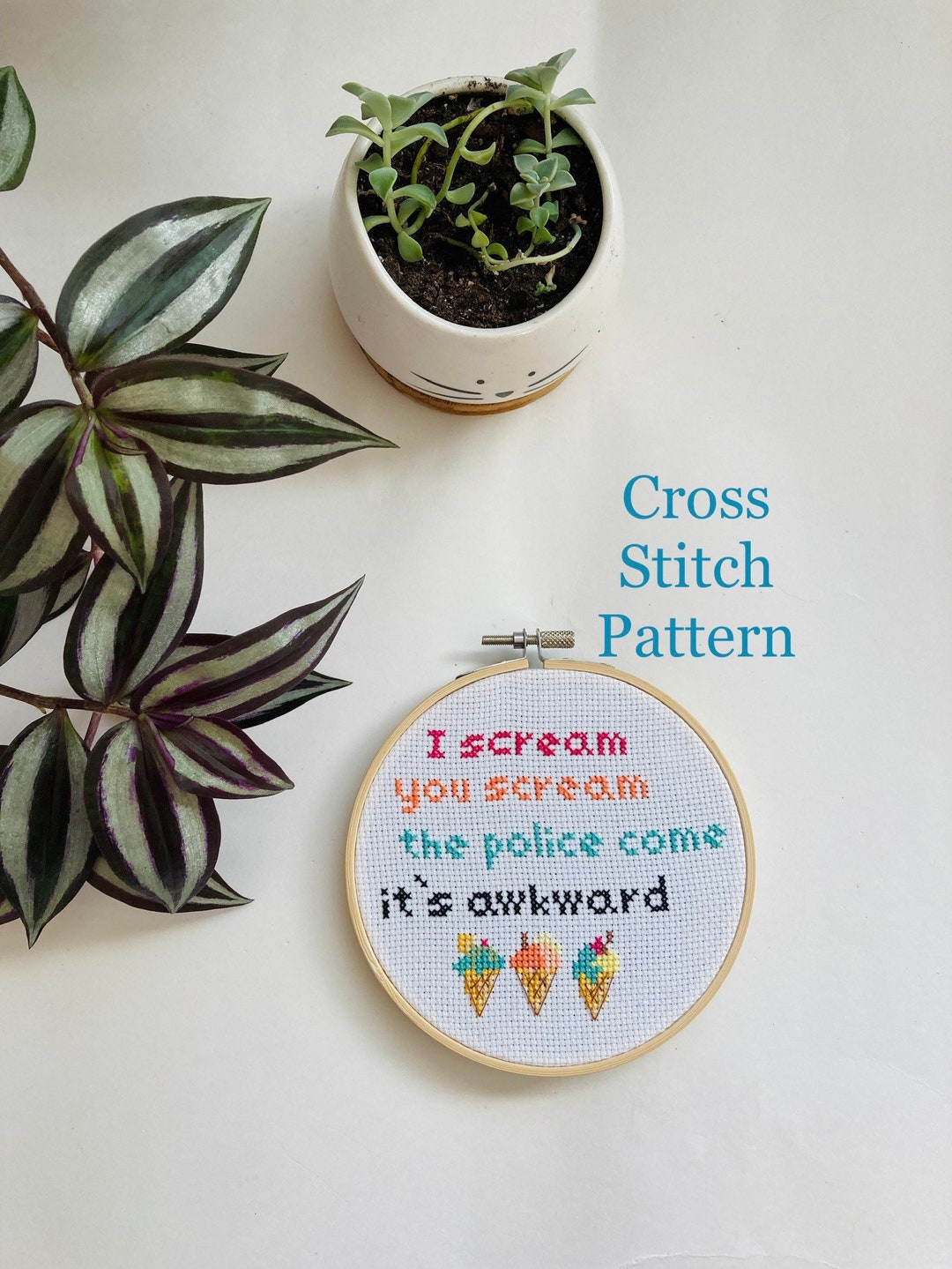 Ice Scream - PDF Pattern - Instant Download - Ice Cream - I Scream You ...
