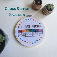 Non Binary Cross Stitch Pattern, Heart Cross Stitch, Pride Cross Stitch ...