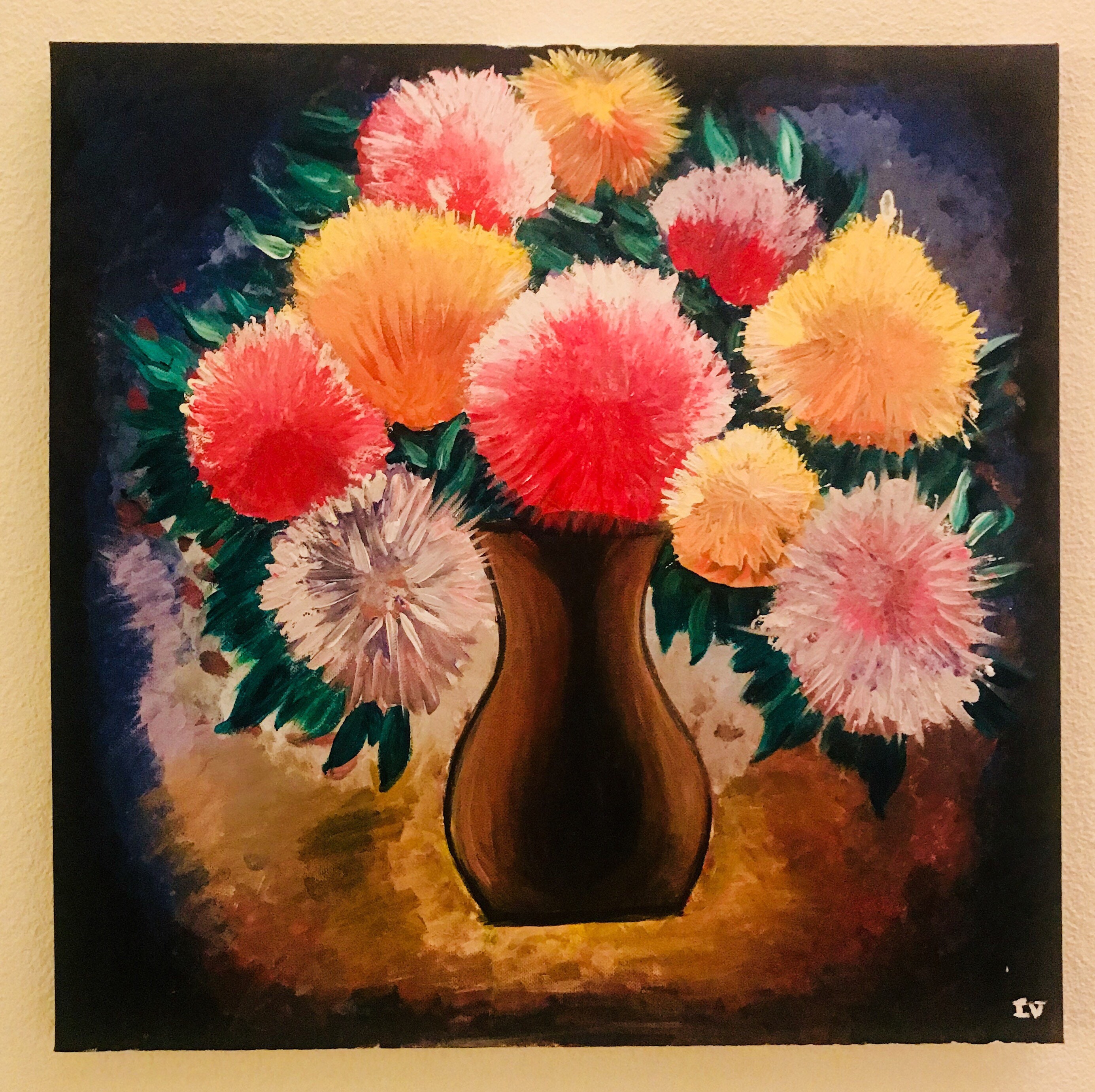 Single Flower Vase Painting