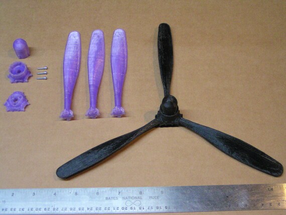STL-Dateien B-25 Mitchell 3-Blatt Propeller Für 3D-Druck | Etsy