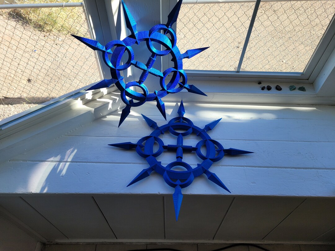 Axel's Chakrams, 3D Printed, Fully Assembled Pair | Kingdom Hearts ...