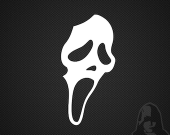 Paper Stickers, Labels & Tags Ghost Face Decal Scream Movie Car Decals ...