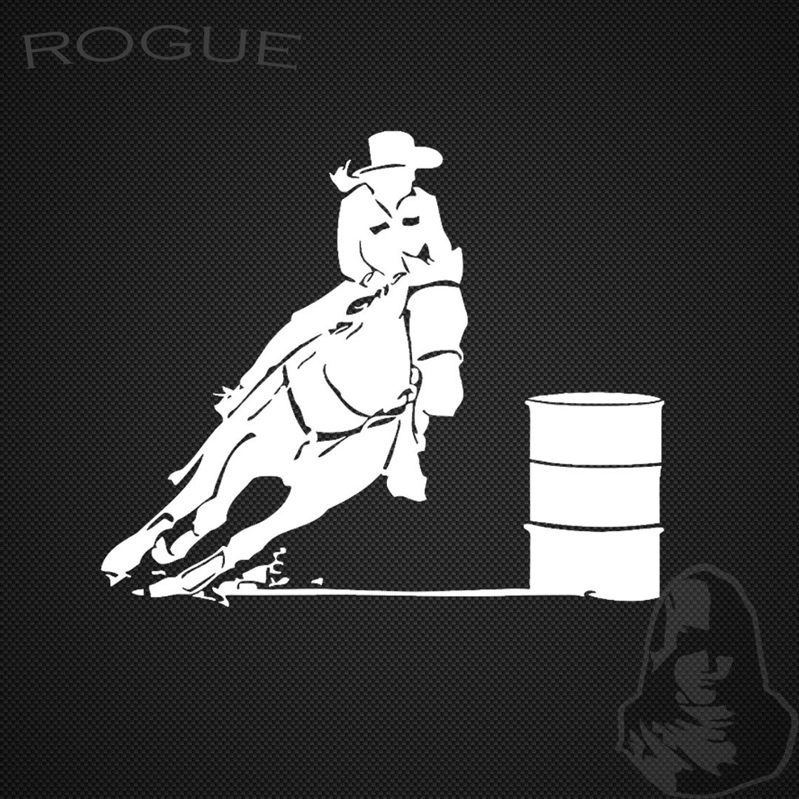 Equine Barrel Racer 1 Vinyl Decal - Etsy