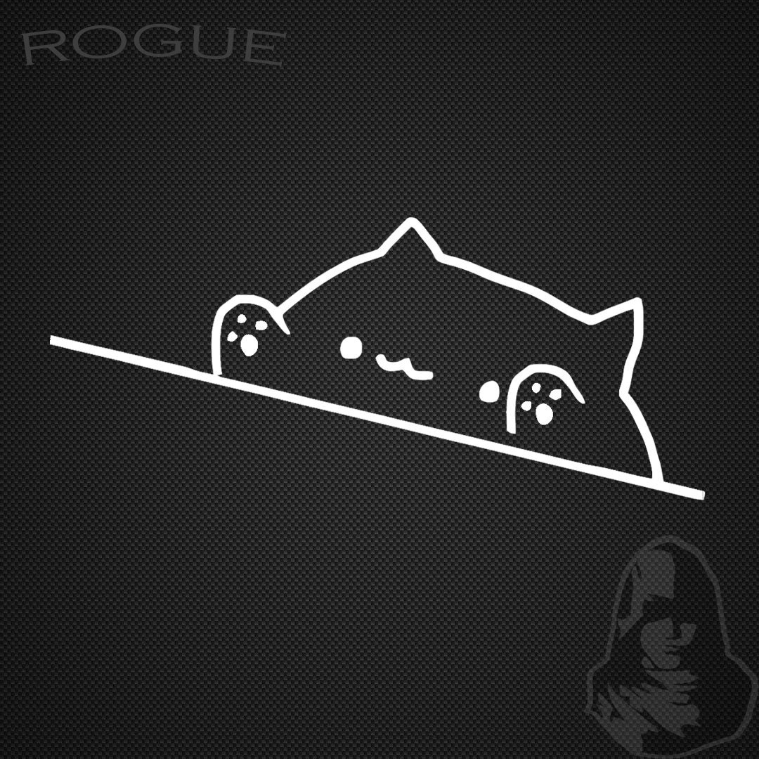 Meme Bongo Cat Vinyl Decal - Etsy