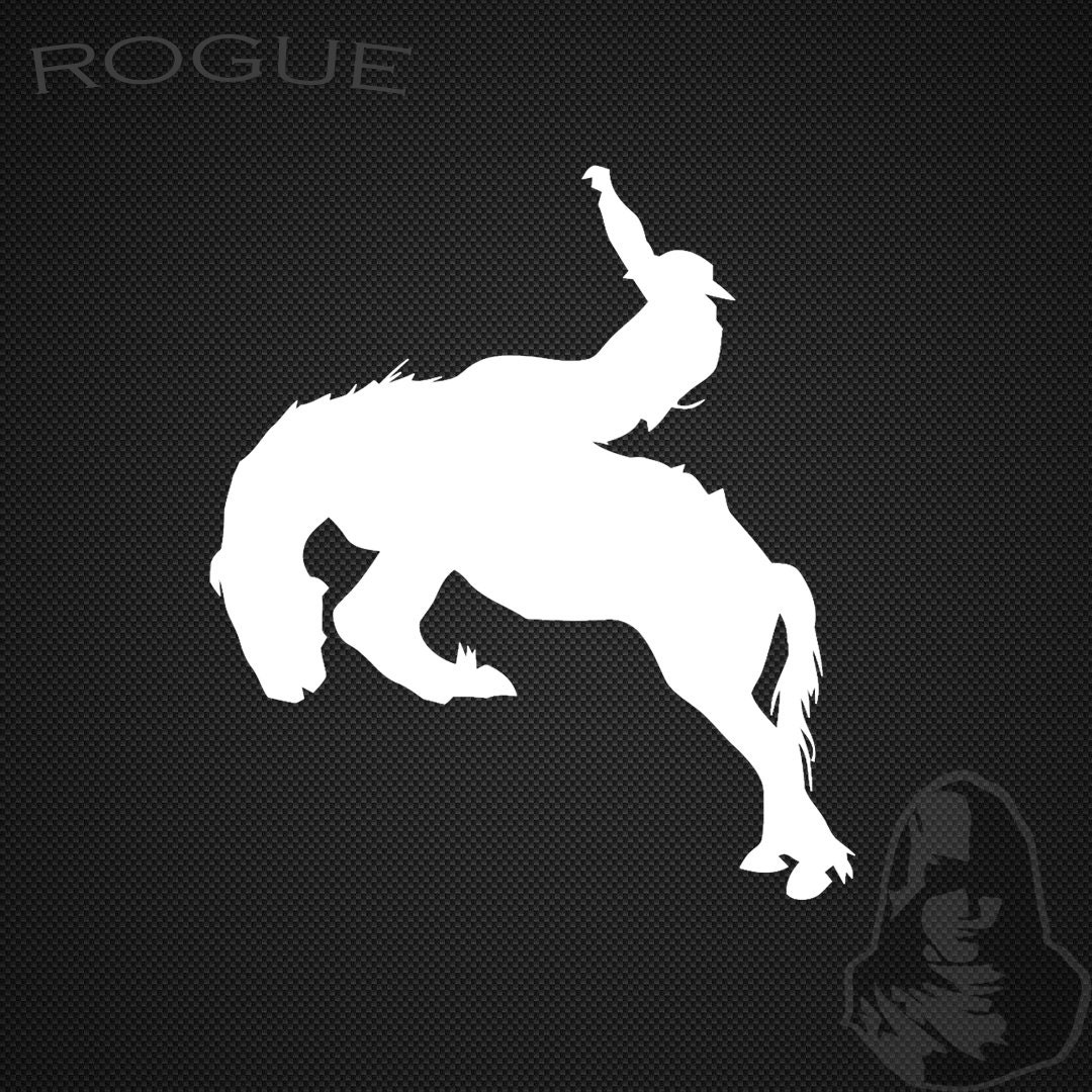 Equine Bronc Rider 2 Vinyl Decal - Etsy