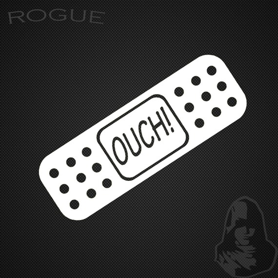 Funny Ouch Vinyl Decal | Etsy