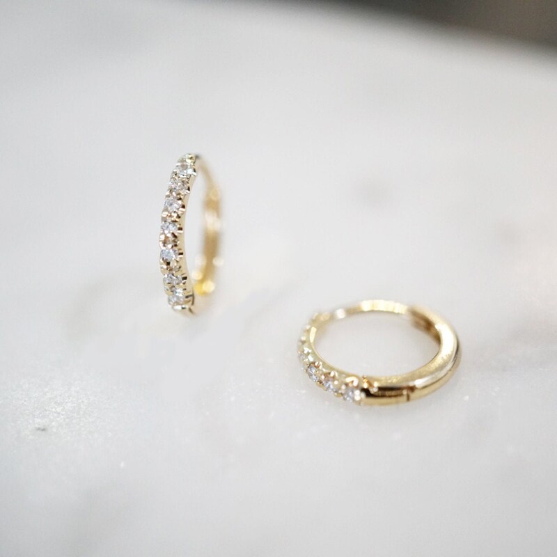 18k Gold Earrings - Etsy