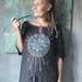 Full Moon.embroidered Linen Dress.linen Boho Designer Dress. - Etsy