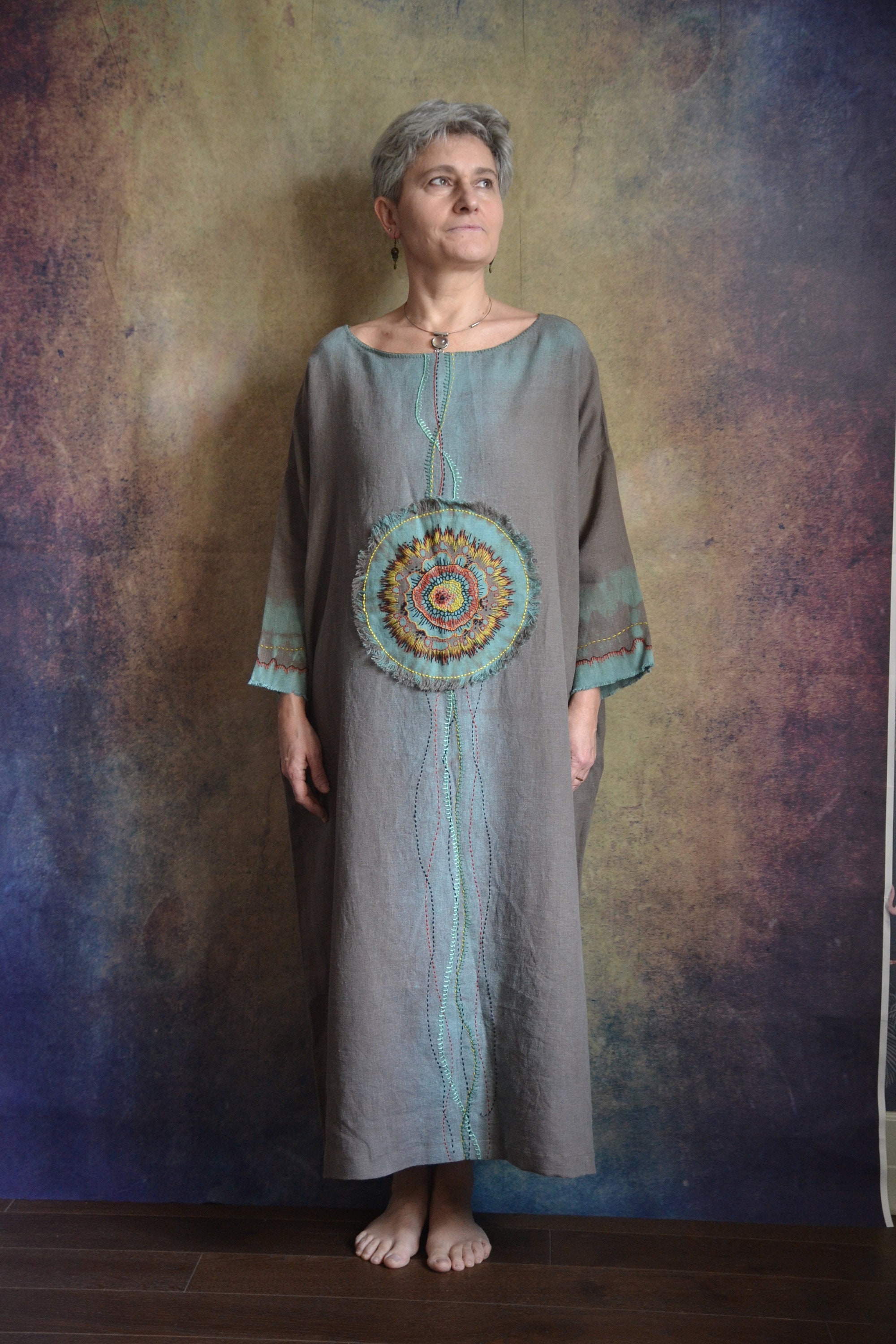 Japanese Collection. Designer Linen Dress .hand Made - Etsy