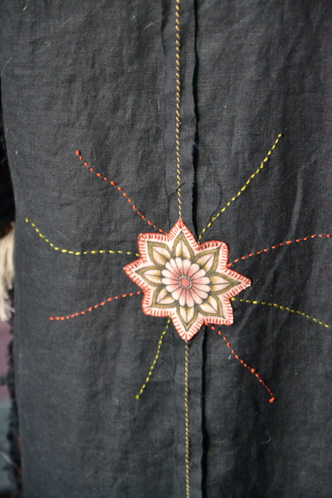 Embroidered Linen Dress.spring Sun. Linen Boho Designer - Etsy