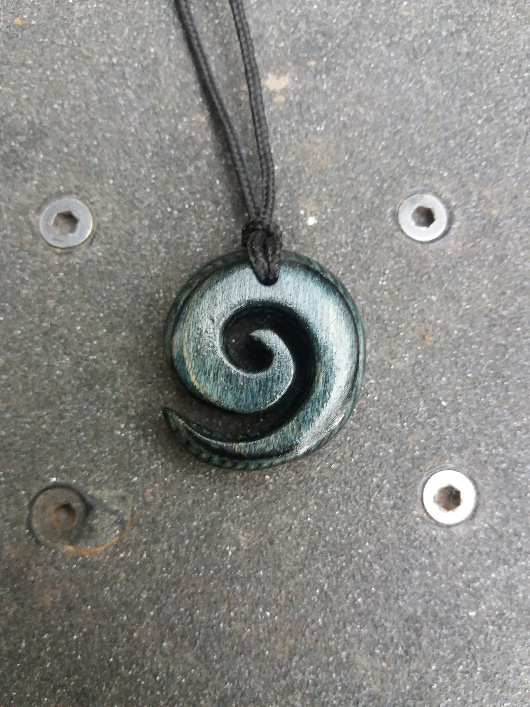Skateboard Necklace Skateboard Pendant Spiral Necklace - Etsy