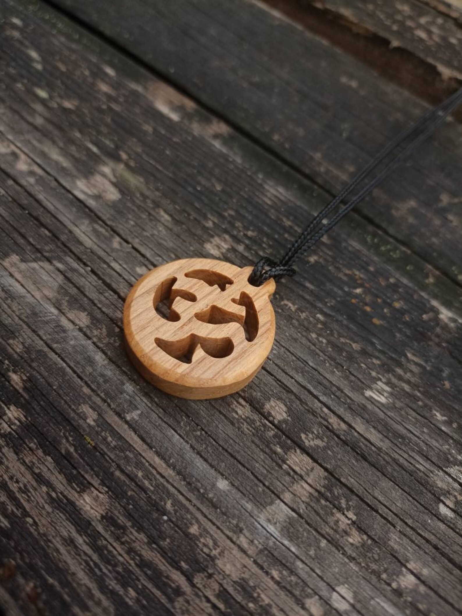 Om Necklace Om Pendant Wooden Om Pendant Om Symbol - Etsy