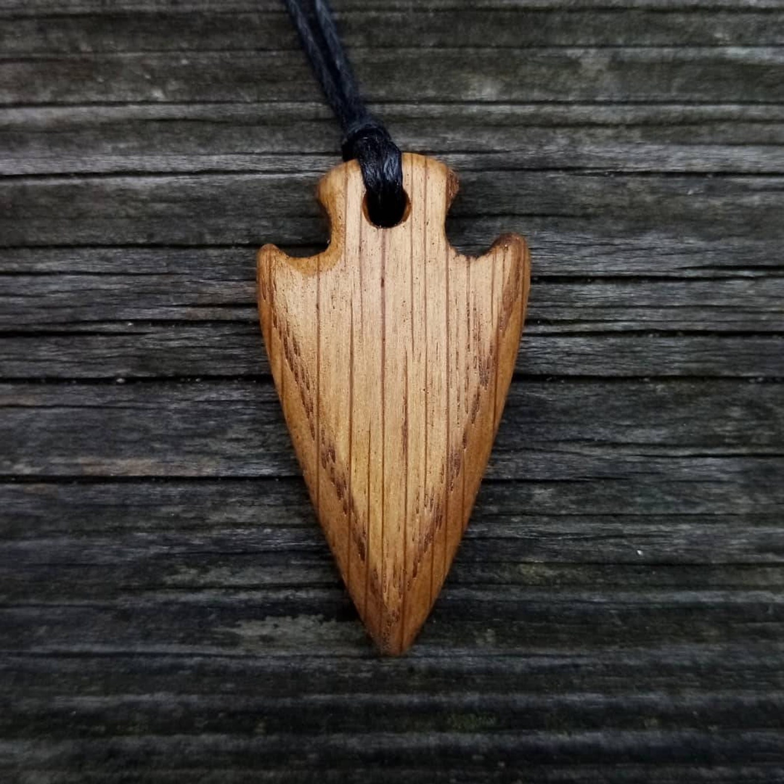 Arrow Pendant Necklace Arrow Head Pendant Necklace Wooden - Etsy