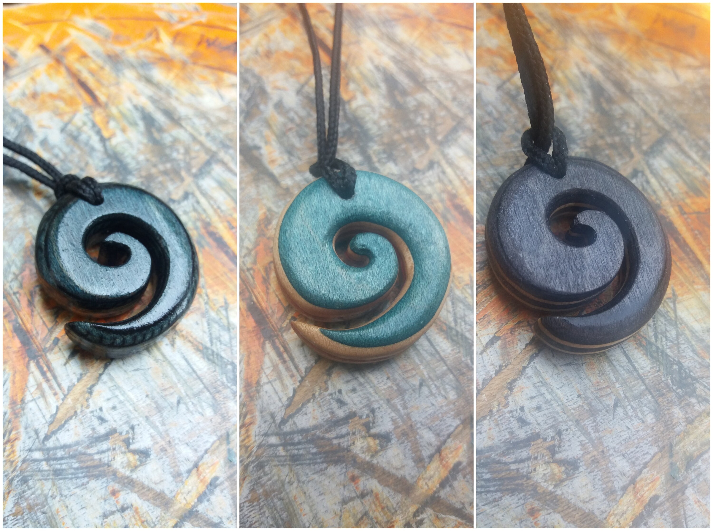 Skateboard Necklace Skateboard Pendant Spiral Necklace - Etsy