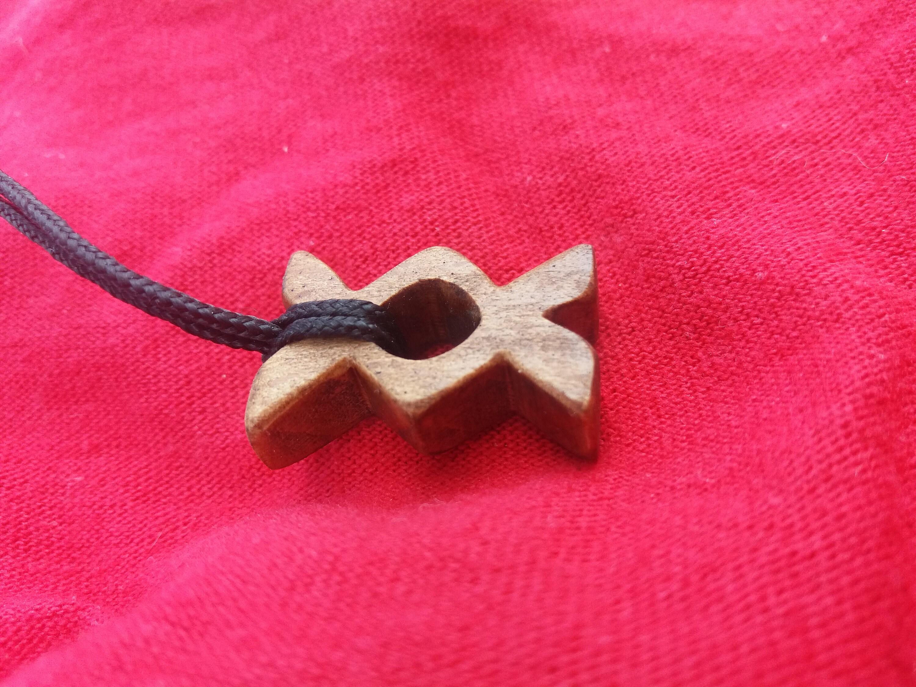 Inguz Rune, Wooden Inguz Rune, Pagan Pendant, Pagan Necklace, Rune ...