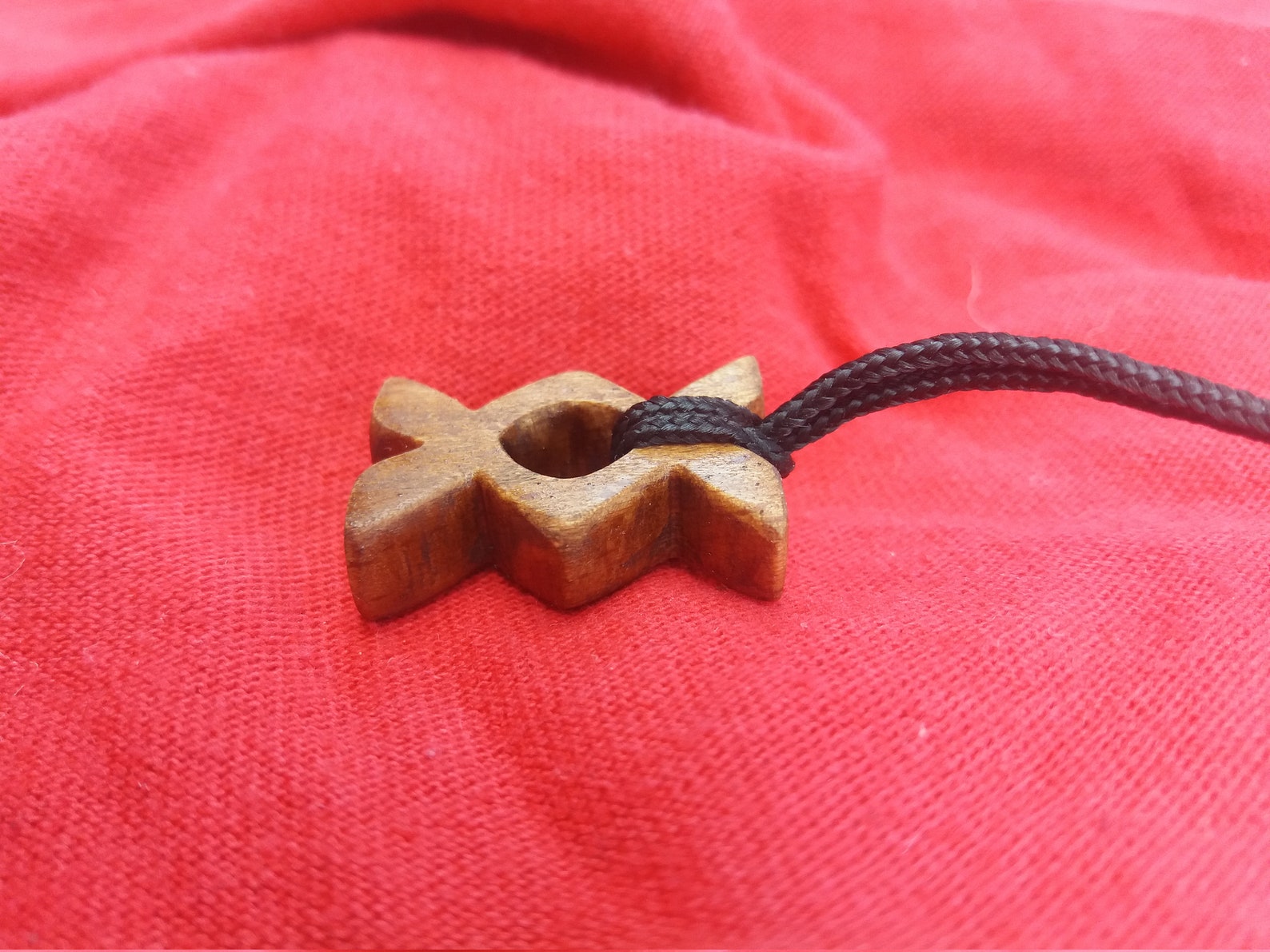 Inguz Rune, Wooden Inguz Rune, Pagan Pendant, Pagan Necklace, Rune ...