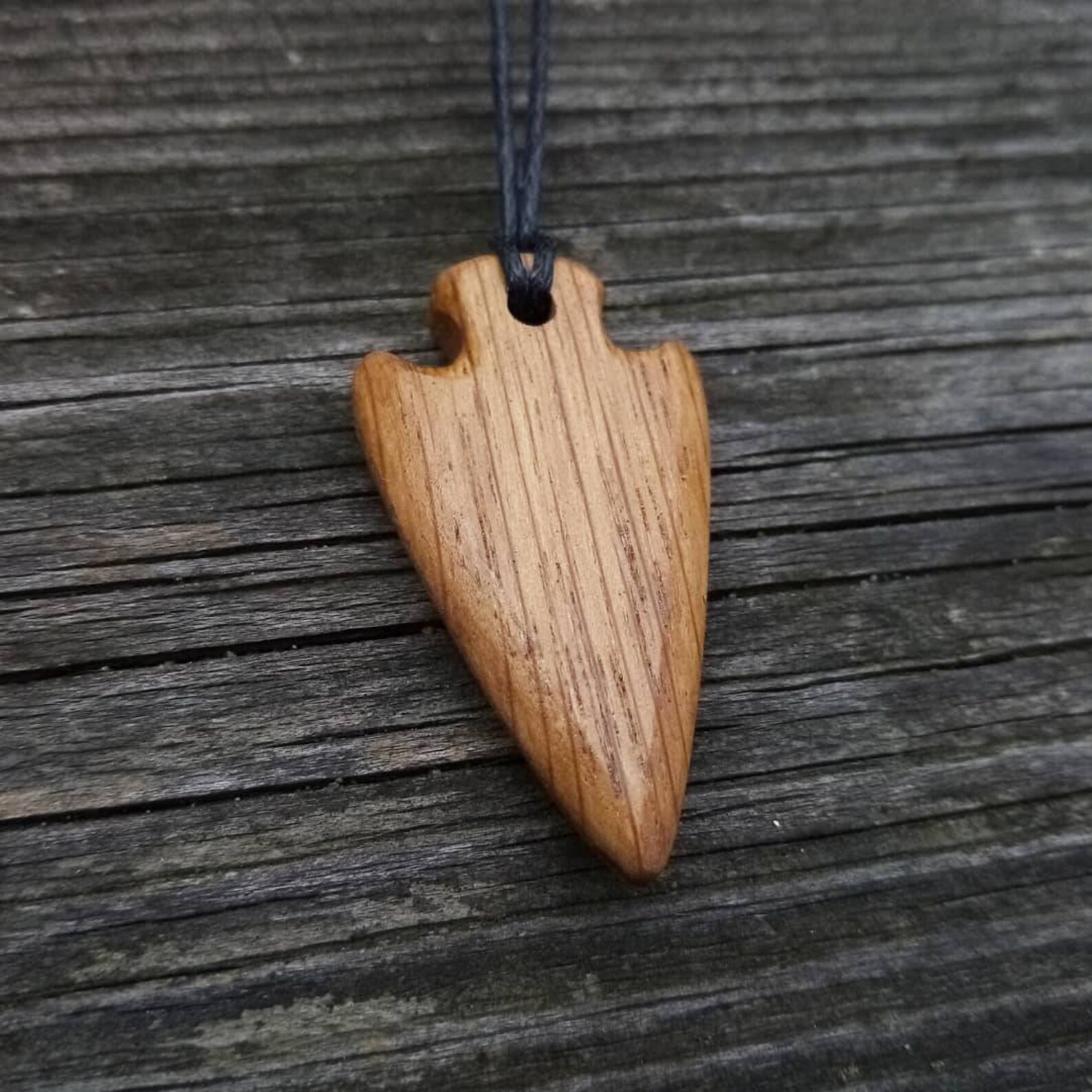 Arrow Pendant Necklace Arrow Head Pendant Necklace Wooden - Etsy