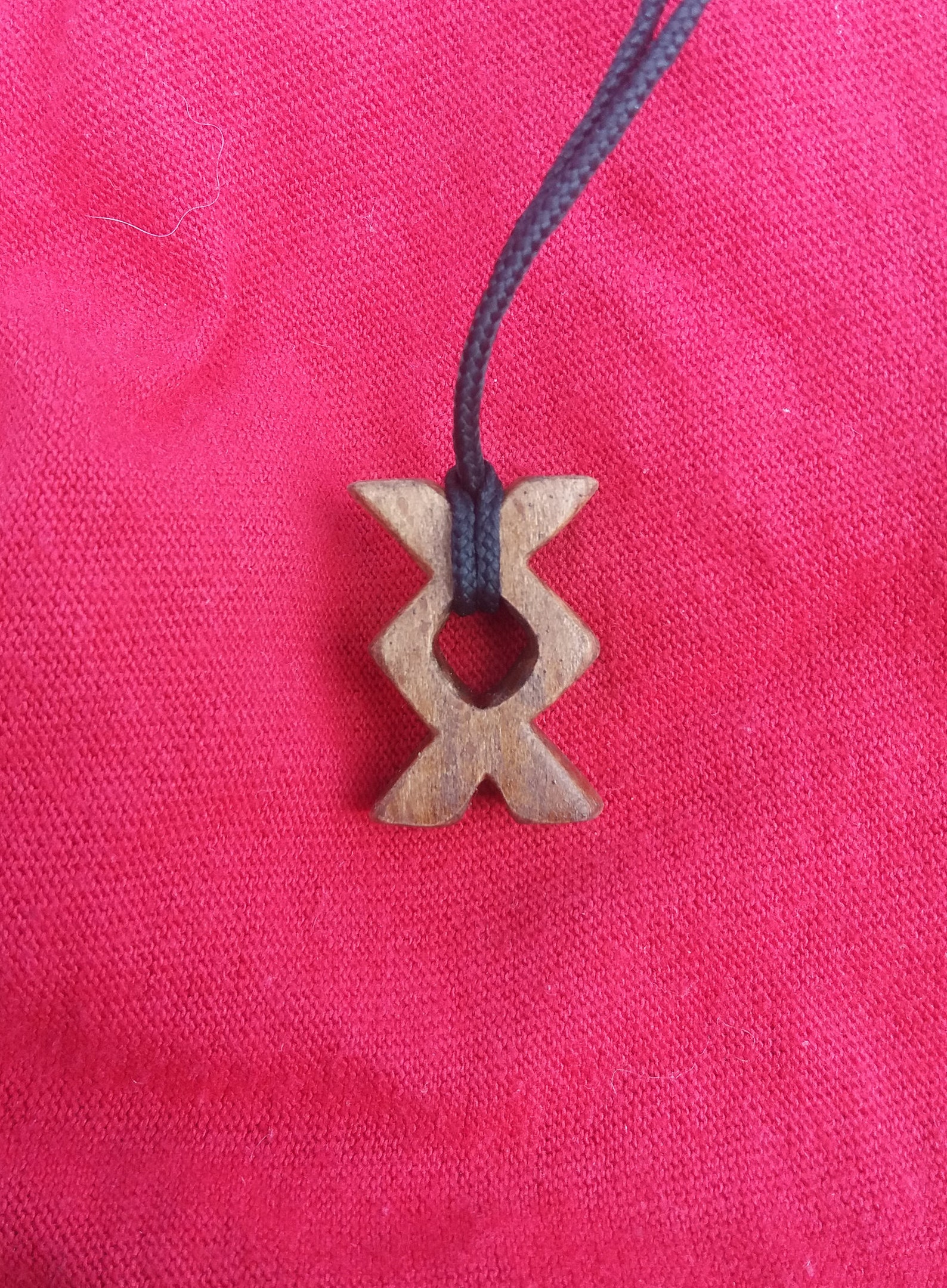 Inguz Rune, Wooden Inguz Rune, Pagan Pendant, Pagan Necklace, Rune ...