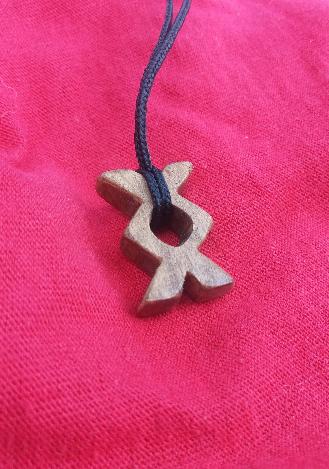 Inguz Rune, Wooden Inguz Rune, Pagan Pendant, Pagan Necklace, Rune ...